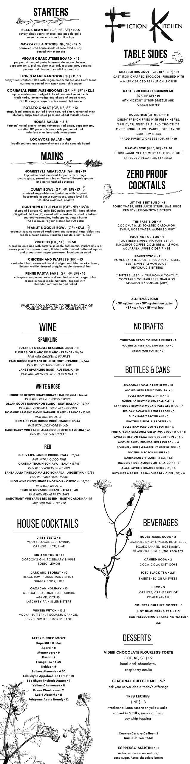 The Fiction Kitchen | Vegetarian & Vegan Cuisine | Raleigh, NC